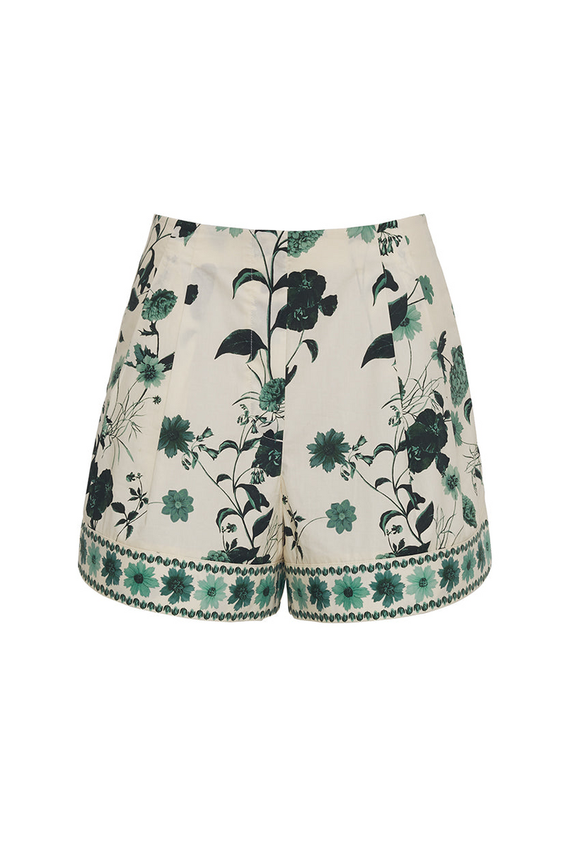 Trish Shorts in Egret Green – Serafina