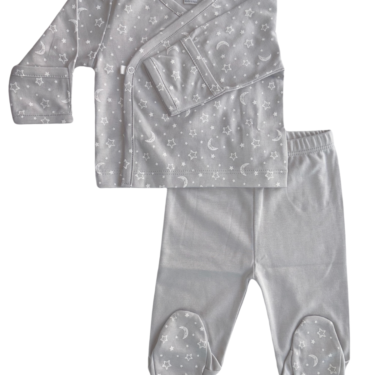 Baby Crescent Moon Set in Silver – Serafina